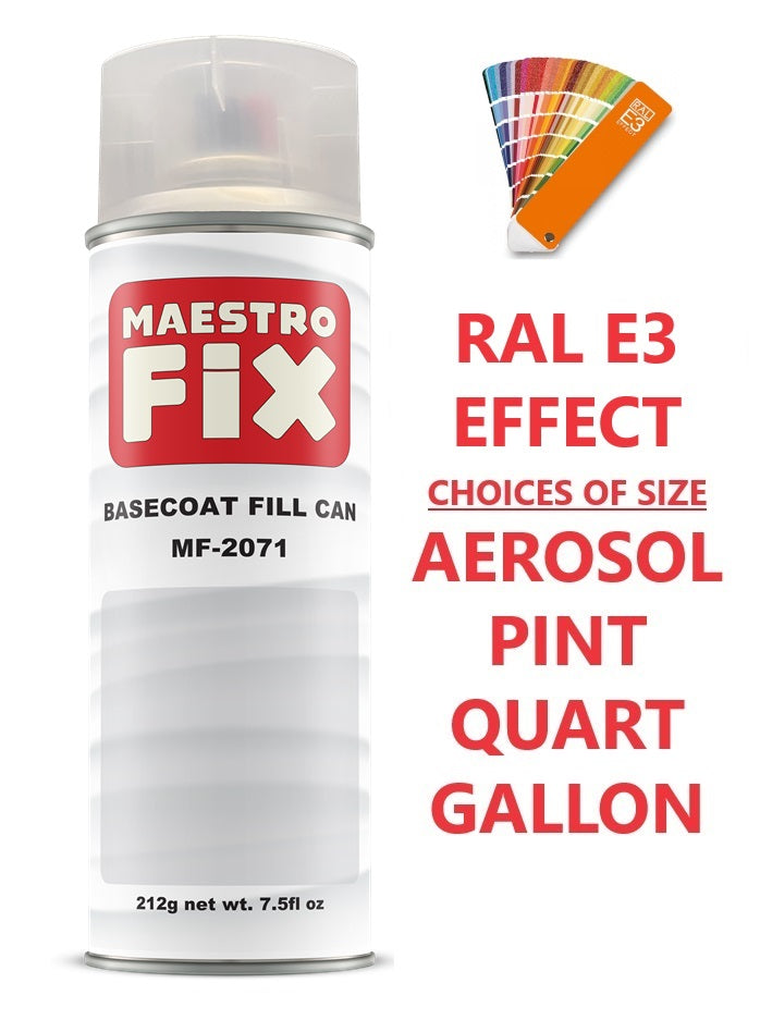 RAL E3 SINGLE STAGE PAINT - AEROSOL OR CAN (SPRAY OR ROLL ON) | Jerzyautopaint.com