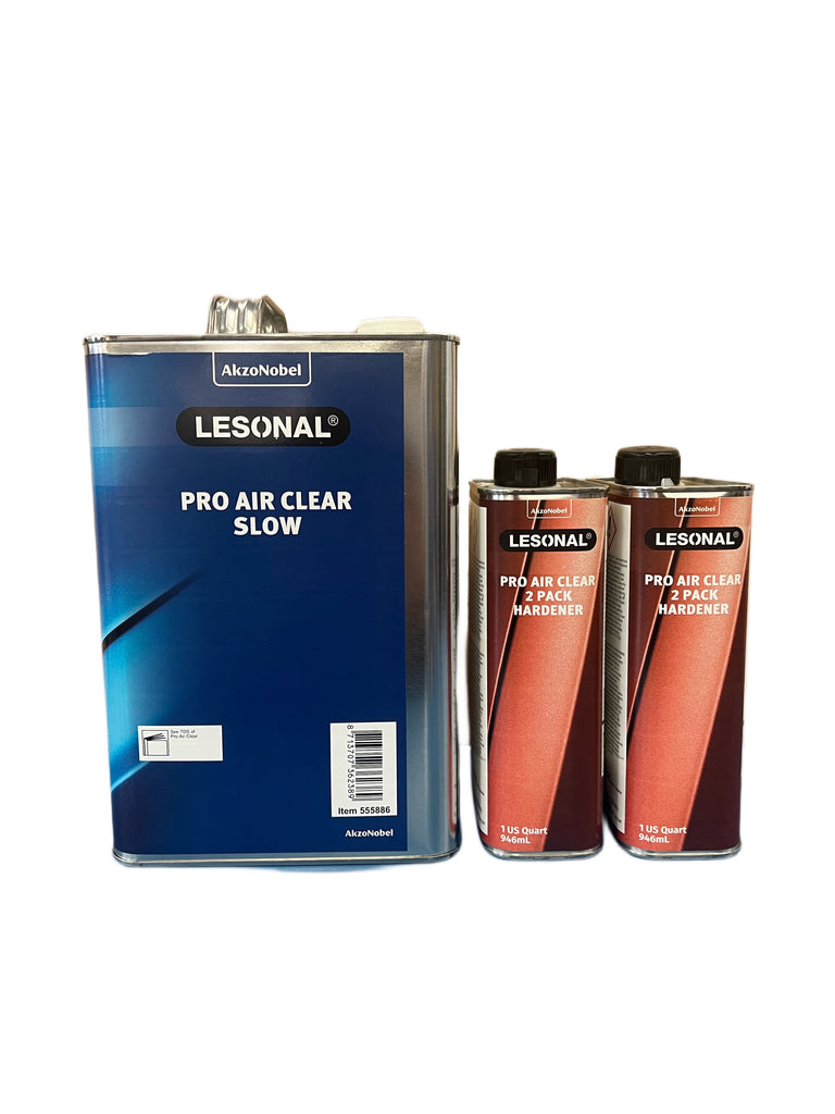 Lesonal Pro Air Clear Slow, 1 Gallon w/2 Qt Hardeners | Jerzyautopaint.com