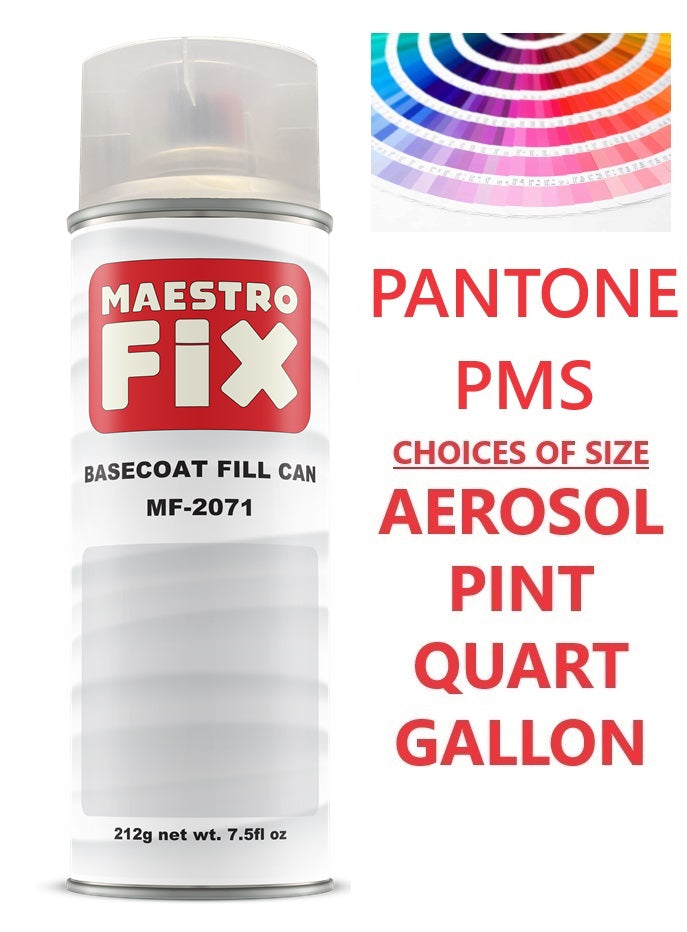 PANTONE PMS SINGLE STAGE PAINT - AEROSOL OR CAN (SPRAY OR ROLL ON) | Jerzyautopaint.com