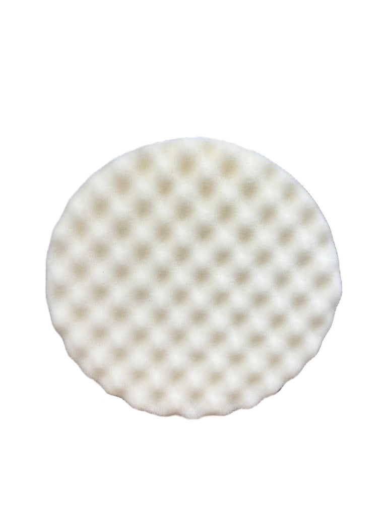 8" Waffle Foam White Compounding Pad (2 PACK) | Jerzyautopaint.com