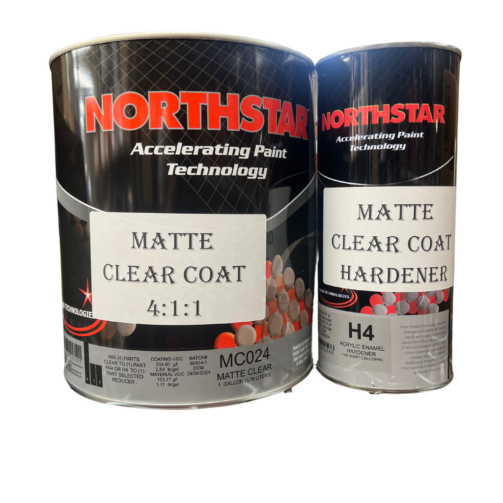 Northstar MC024 Matte Clear Coat Gallon Kit 4:1:1 Mix Ratio ...