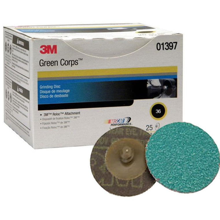 3M - 36 Grit Grinding Disc Roloc 2" / 1397 | Jerzyautopaint.com