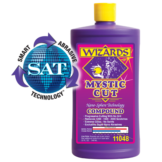 Wizards 11048 Mystic Cut Compound - 32 OZ | Jerzyautopaint.com