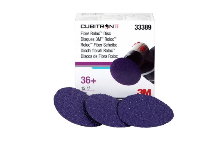3M 33389 - 36 Grit 3" Roloc Cubitron II Abrasive Fibre Disc ...