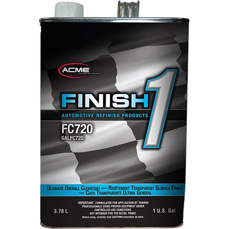 ACME Finish 1 FC720 Ultimate Overall Clearcoat, (1 GALLON ONLY/NO ...