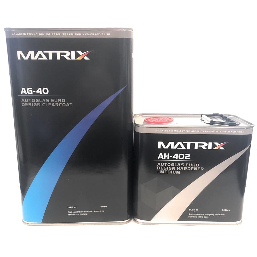 MATRIX AG-40 HIGH SOLID EUROPEAN CLEAR COAT 5L W/ HARDENER 2:1 ...
