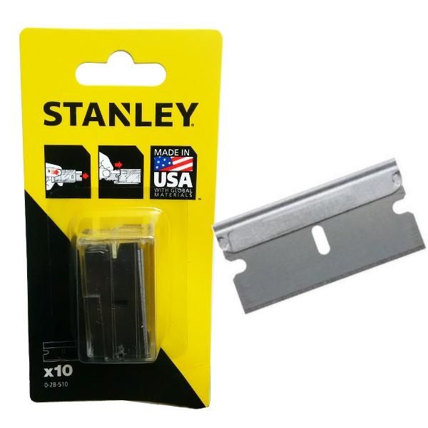 Stanley 28-510 Single Edge Carbon Steel Razor Blades 10-Pack ...