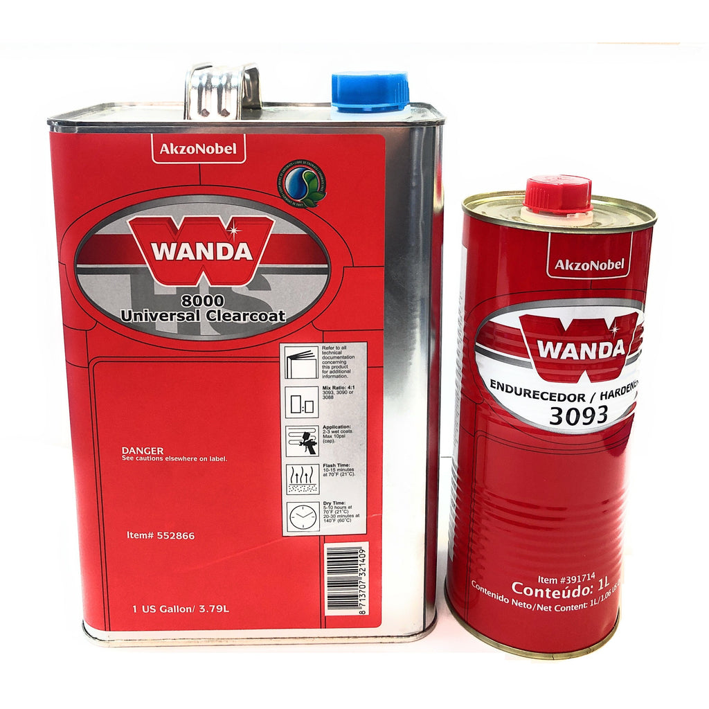 Universal Clearcoat Wanda 8000 with Qt Standard Hardener 3093 ...